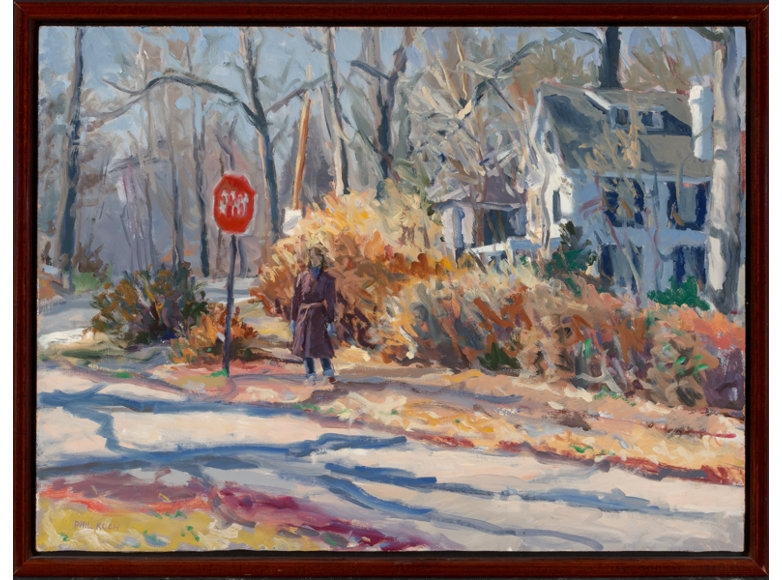 Philip Koch | Woman at the Stop Sign | MutualArt