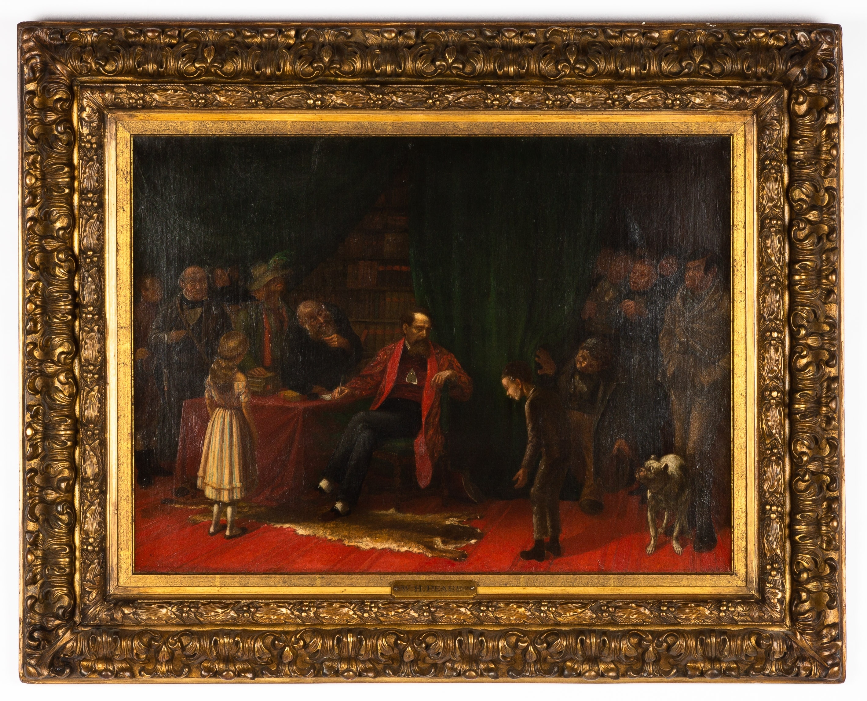 William Holbrook Beard | Interior Library Scene (1872) | MutualArt