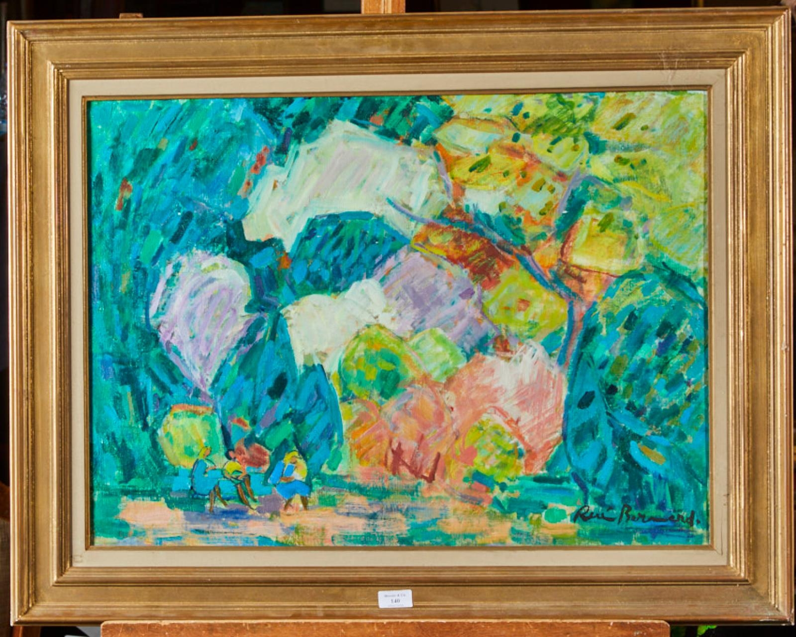 Renée Bernard | Sur un banc dans la Forêt | MutualArt