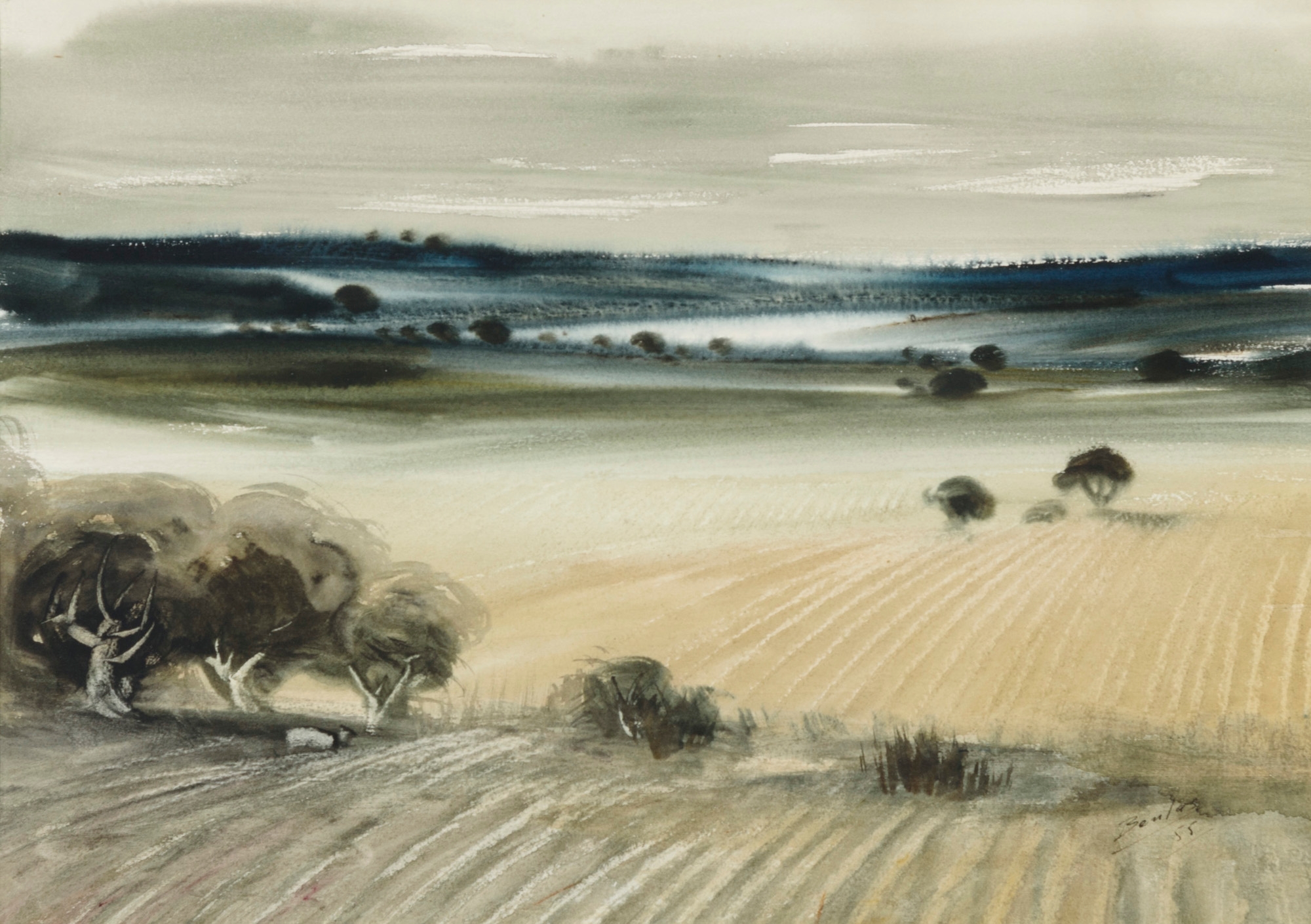 José Beulas Recasens | Paisaje (1955) | MutualArt