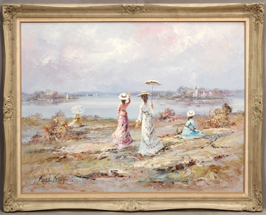 Marie Charlot | LADIES AT BEACH | MutualArt