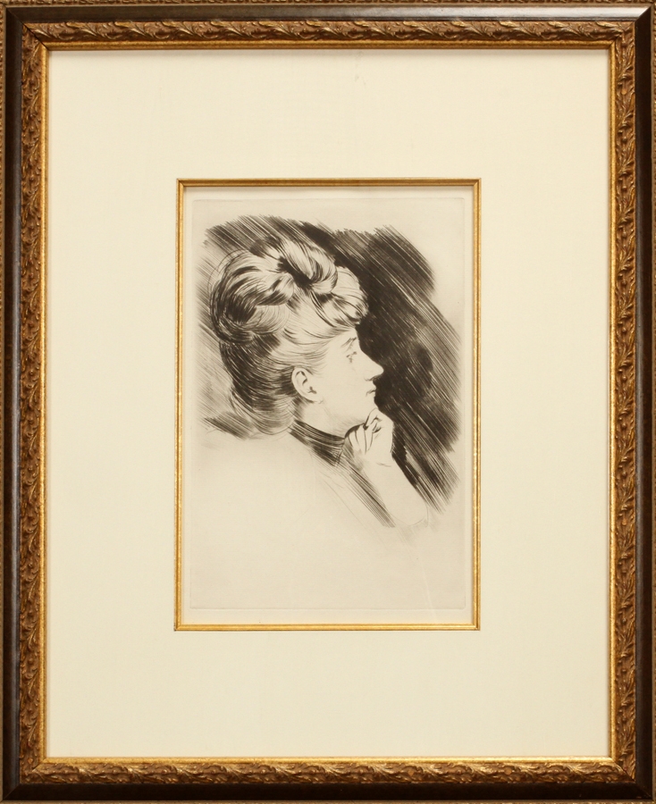 Paul César Helleu | Portrait of a woman (1920) | MutualArt