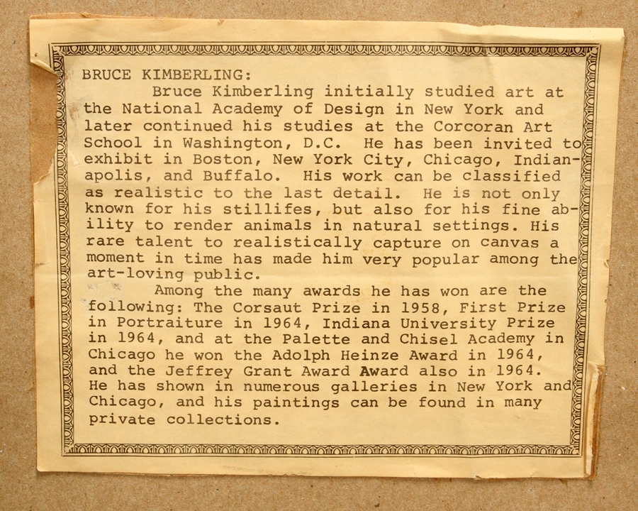 Bruce Kimberling | A still life of a flower bouquet and brass incense ...
