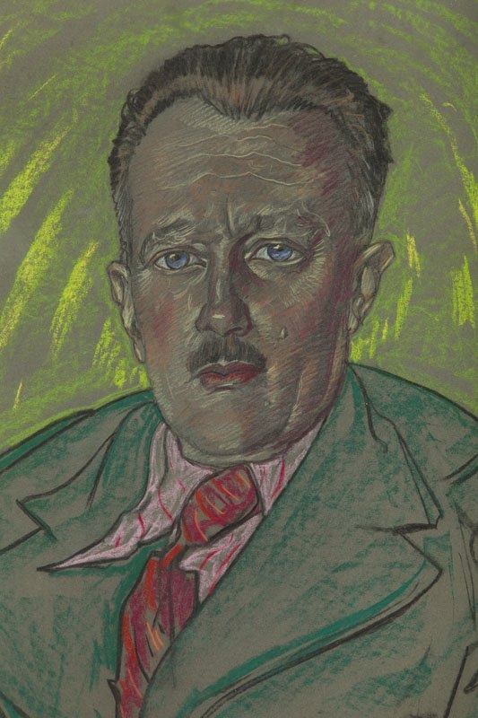 Stanislaw Ignacy Witkiewicz | Male portrait (1938) | MutualArt