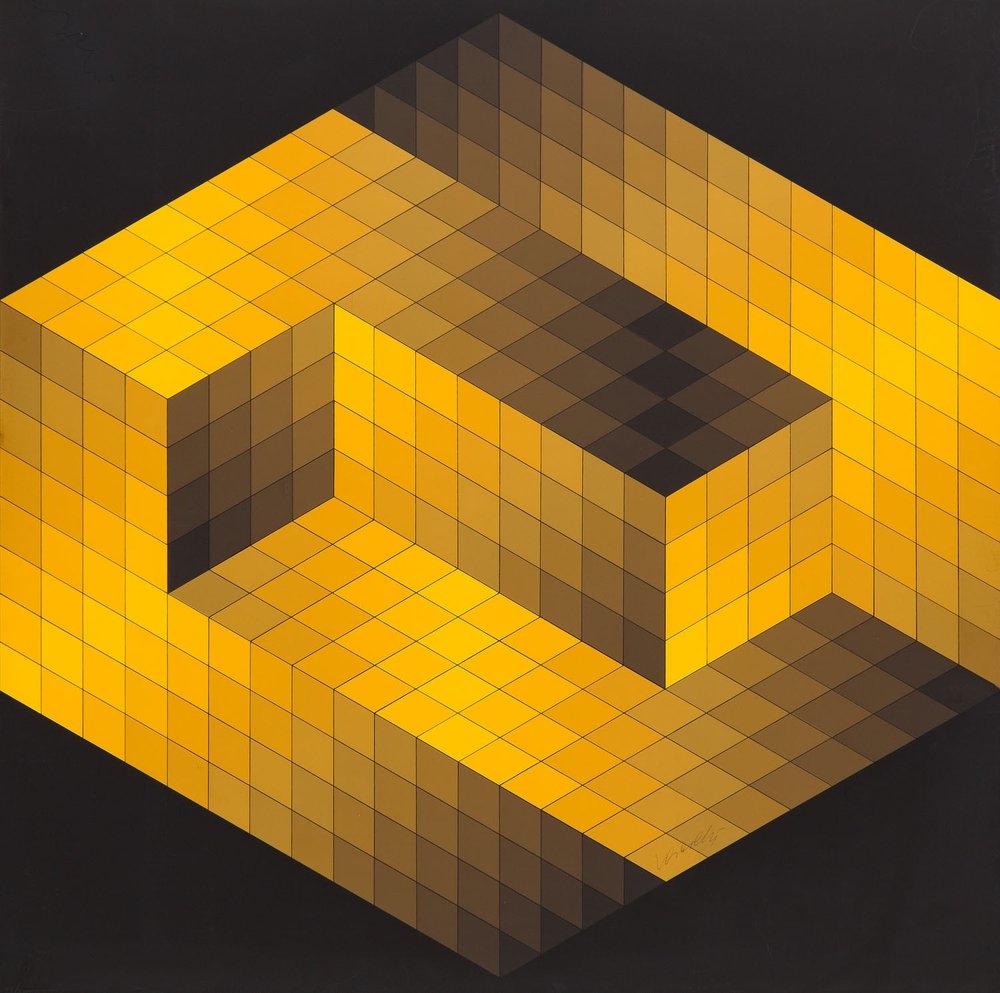 Victor Vasarely | Relief Composition (1970) | MutualArt