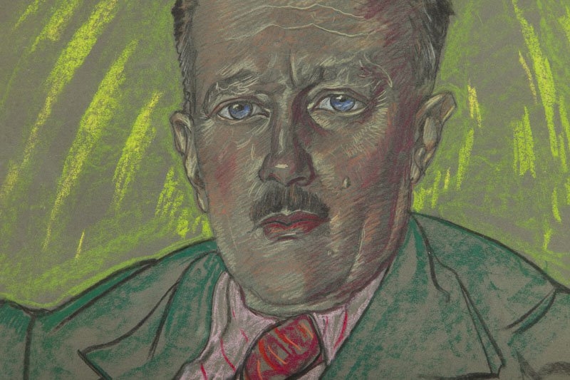 Stanislaw Ignacy Witkiewicz | Male portrait (1938) | MutualArt