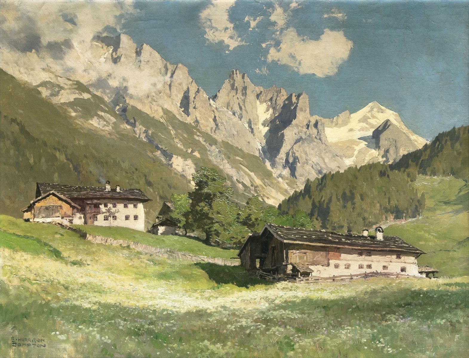 Edward Harrison Compton | HOUSES IN STUBAITAL | MutualArt
