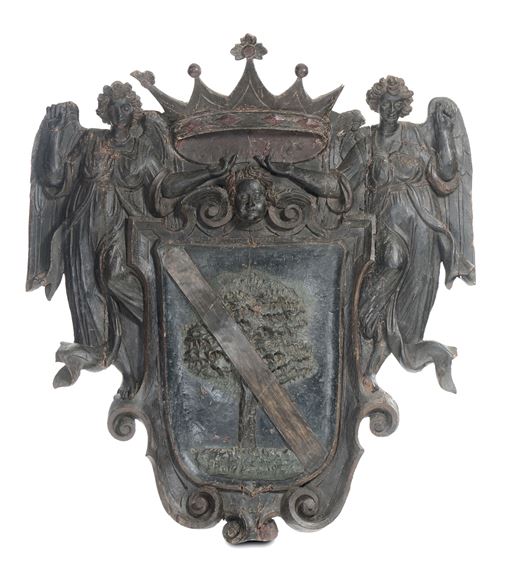 Jacopo Sansovino | A great wooden and painted crest of the venetian ...