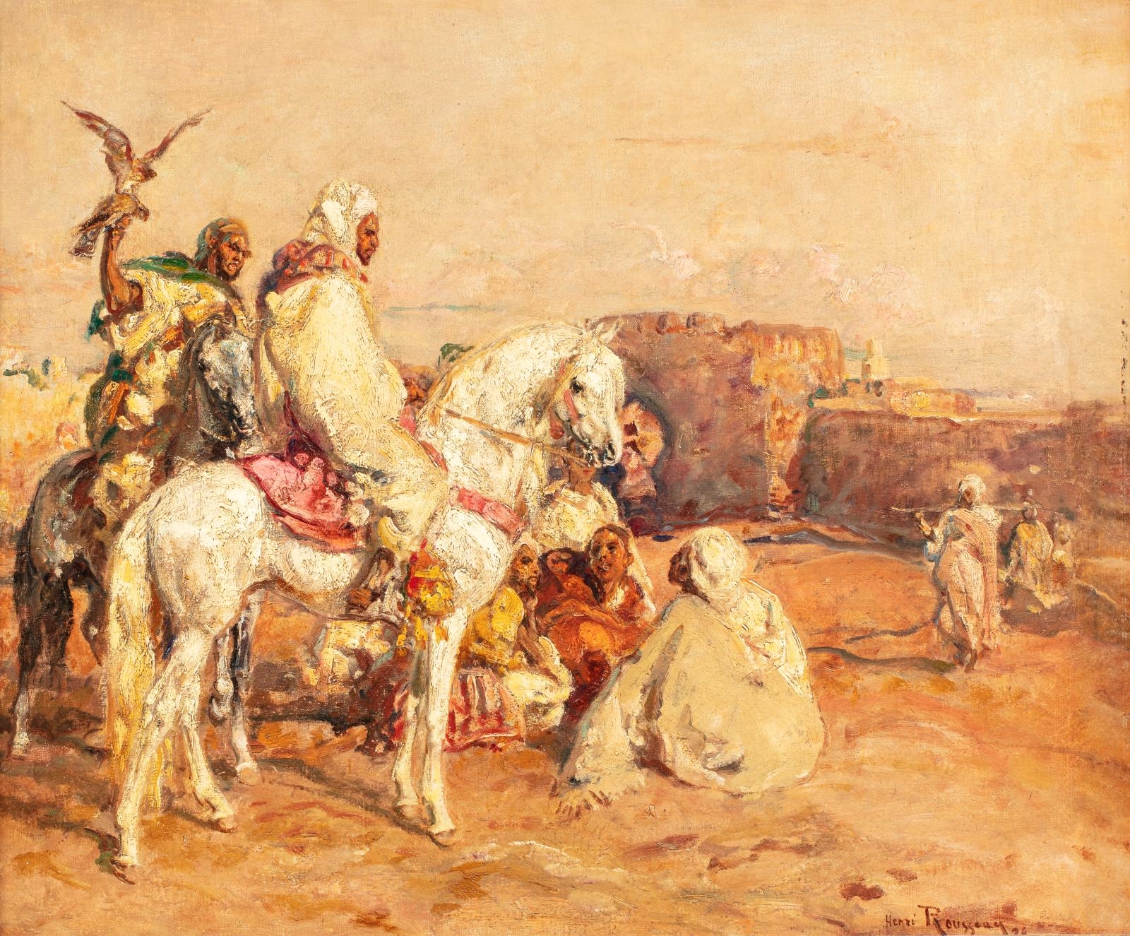 Henri-Émilien Rousseau | Resting at the Oasis (1926) | MutualArt