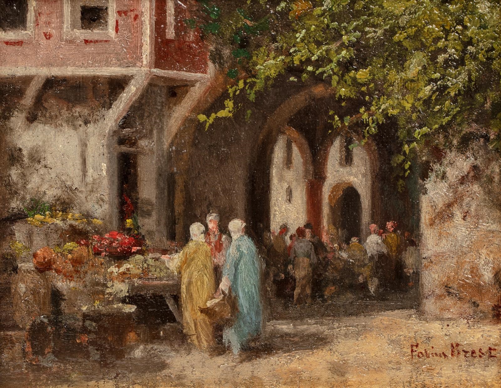 Germain Fabius Brest | Entrée d'un bazar à Constantinople | MutualArt