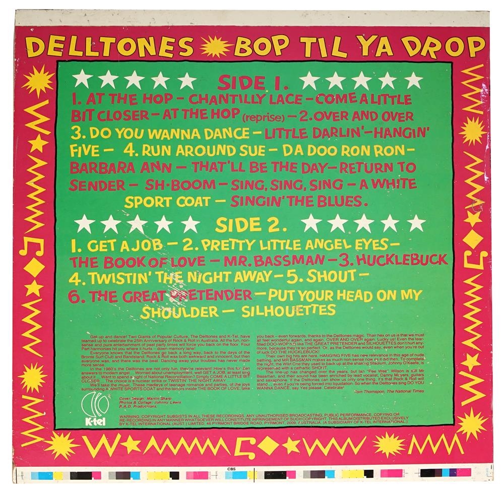 Martin Sharp | THE DELLTONES-Bop Till Ya Drop | MutualArt