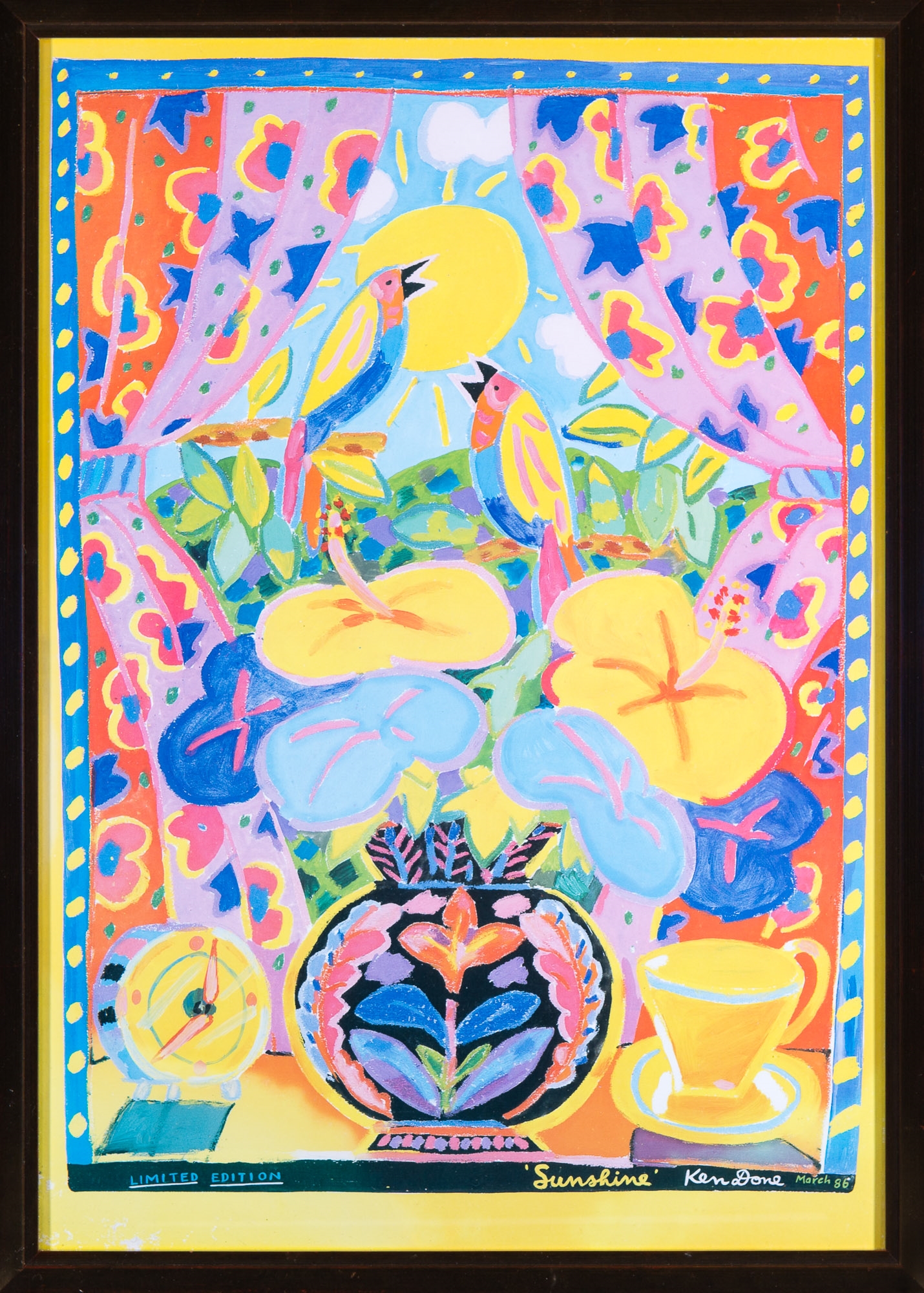 Ken Done | Nude with Hibiscus & Palms | MutualArt