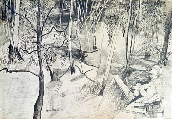 Anne Hall | John Perceval Drawing (1968) | MutualArt