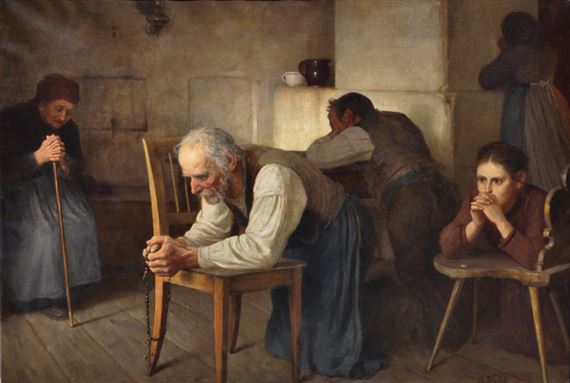 Thomas Walch | Gebet in der Stube | MutualArt