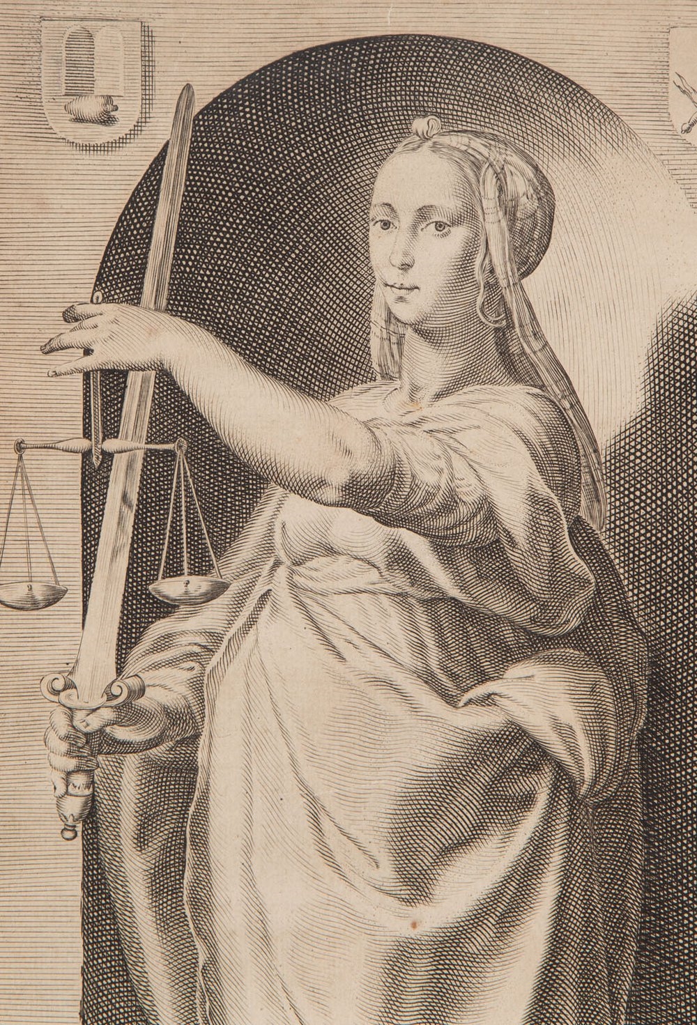 Jacob Matham | Ivstitia after Hendrik Goltzius, from the Virtues cycle ...