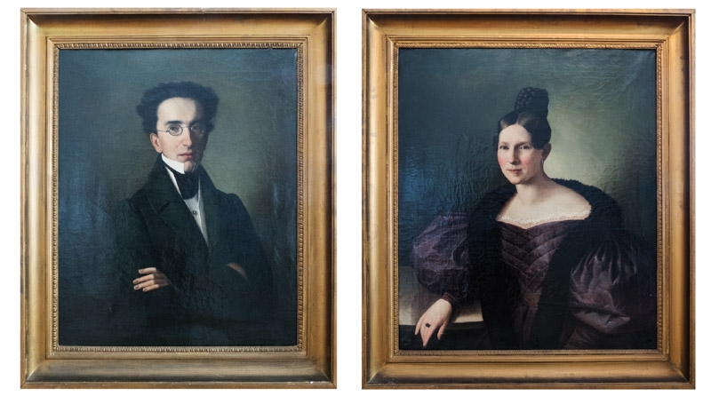 Giuseppe Tominz | Porträts Johann und Anna von Putzer (1828) | MutualArt