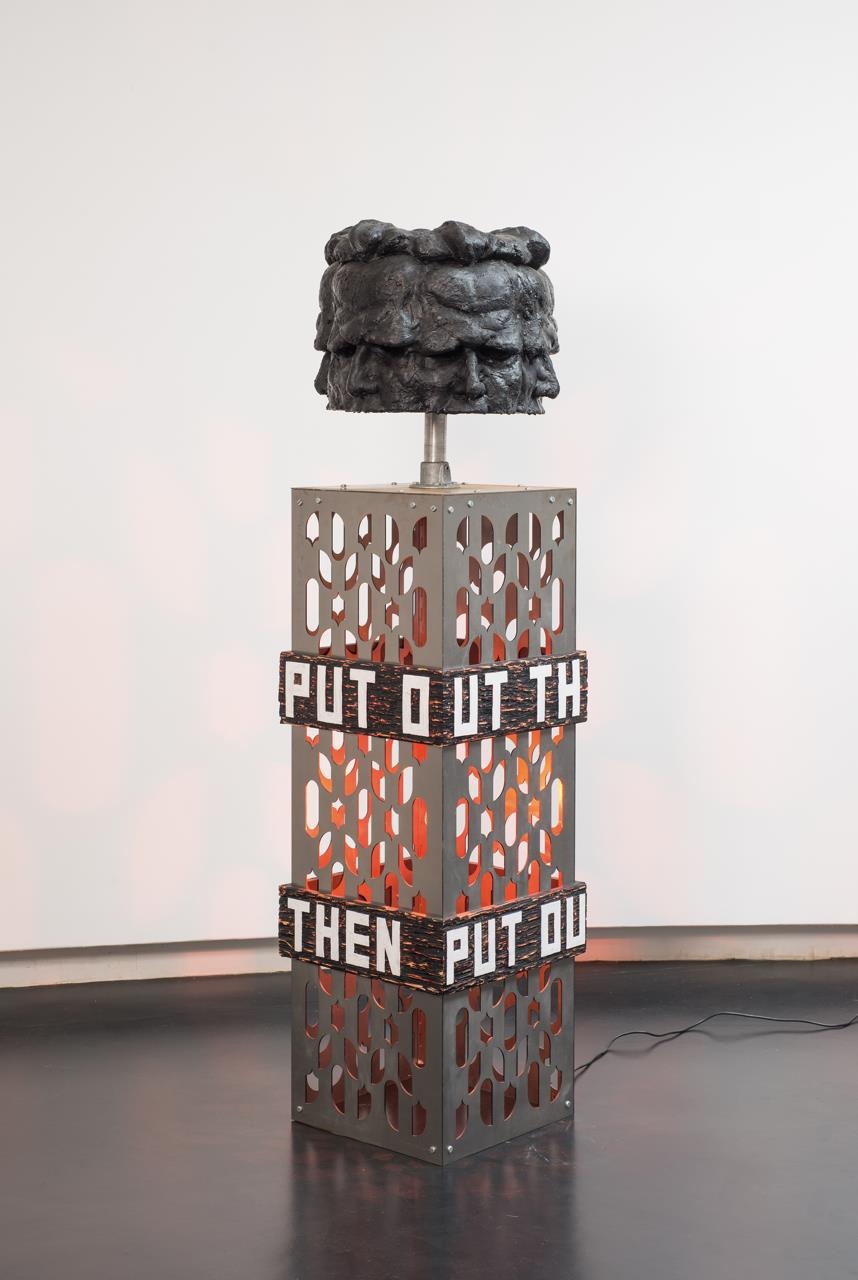 Mark Titchner | Two works: (i) Because of Her; (ii) The Throne did Such ...