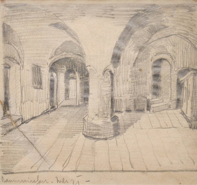 Artur Nikodem | Interieur in Schloss Baumkirchen (1921) | MutualArt