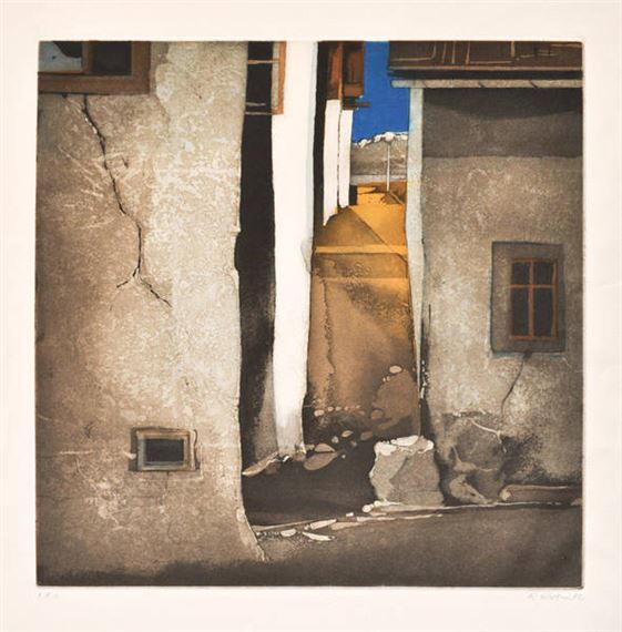 Karl Plattner | Häuser im Vinschgau (1982) | MutualArt