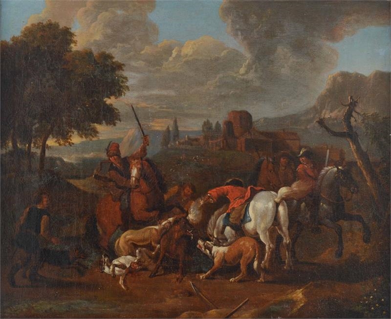 Georg Philipp Rugendas II | Wildschweinhatz | MutualArt