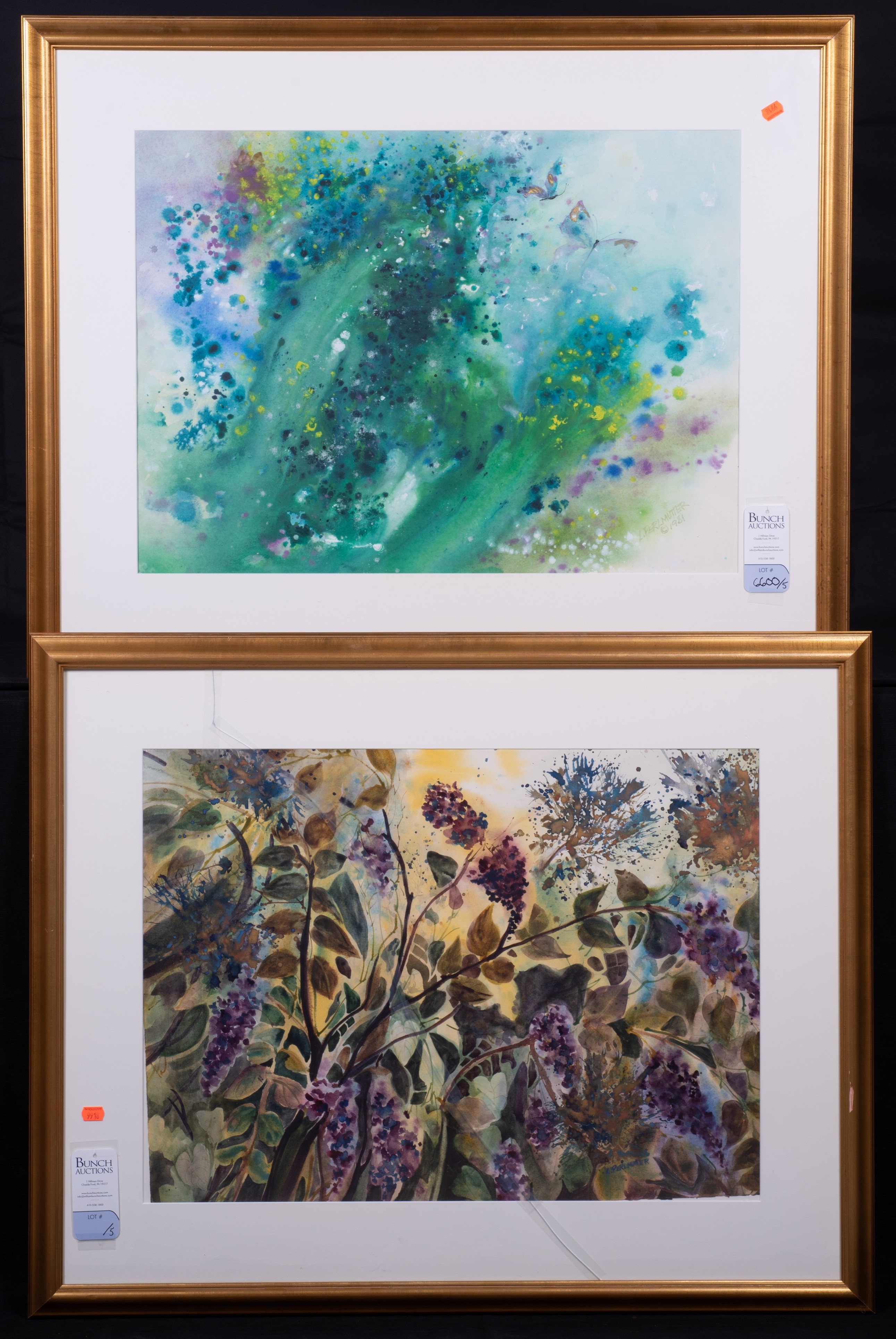 Linda Perlmutter | Floral Watercolor Paintings (5) | MutualArt