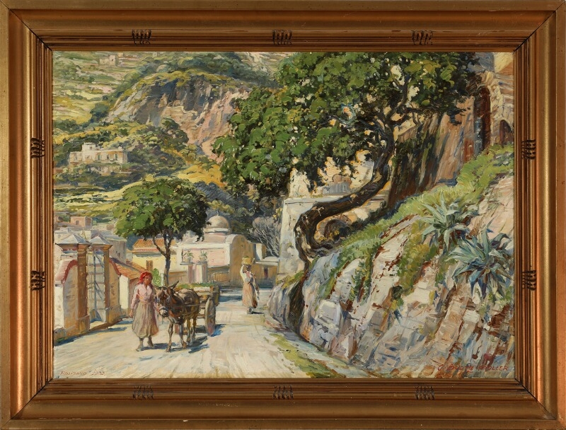 Carl Budtz-Moller | “Gade i Positano” (1933) | MutualArt