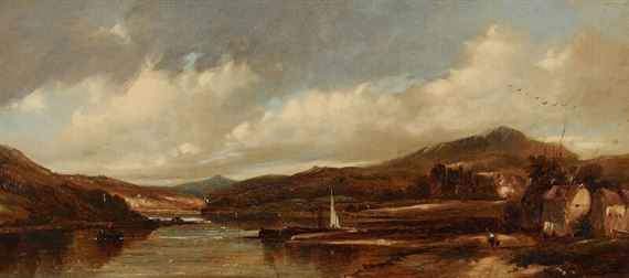 Alfred Henry Vickers | A view of an undulating river bank | MutualArt