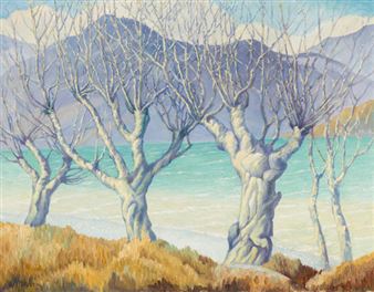 William Percival Weston | Springtime, Okanagan Lake (1956) | MutualArt