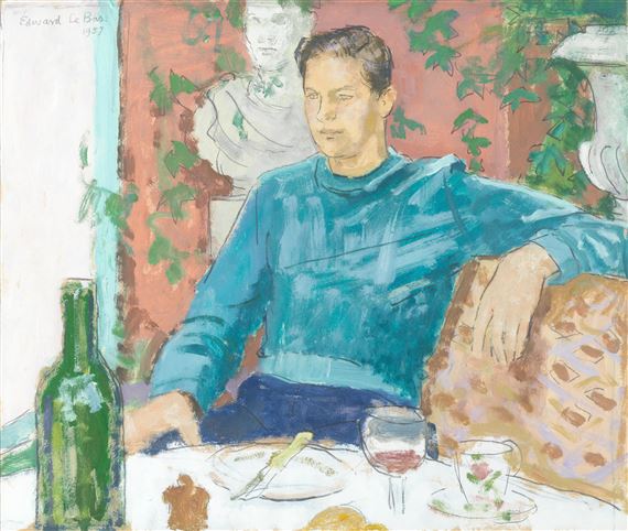 Edward le Bas | Portrait of Derrick Peel (1957) | MutualArt