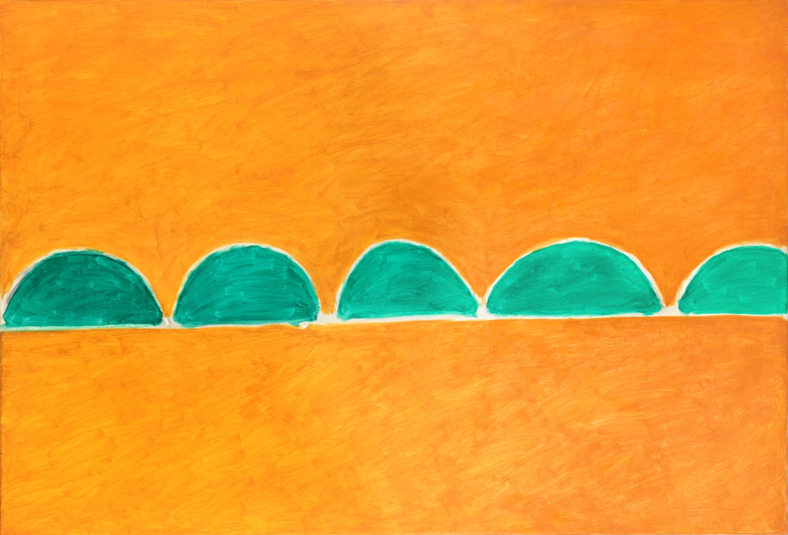 Peter Kinley | Three Houses (1973) | MutualArt