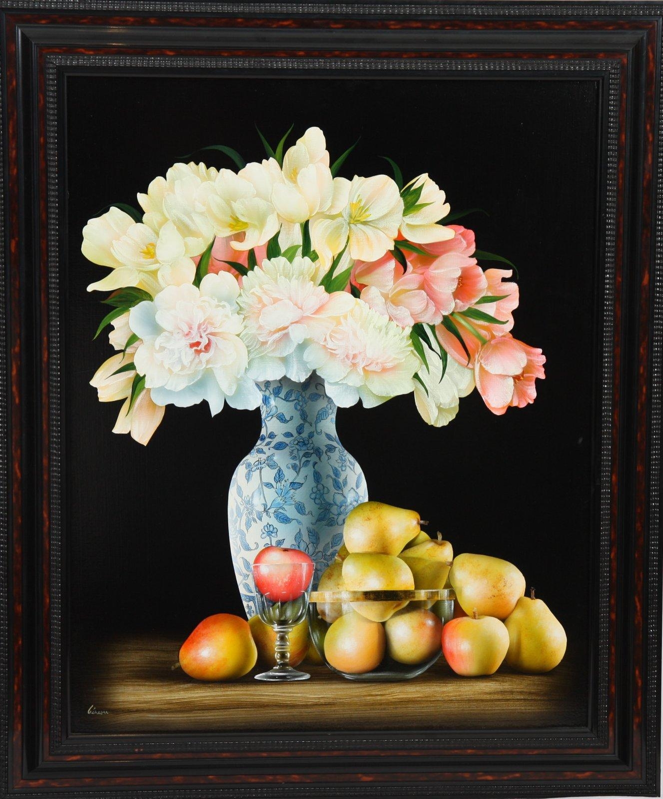 Alain Geneau | COMPOSITION AU BOUQUET DE FLEURS ET AUX FRUITS OU ...