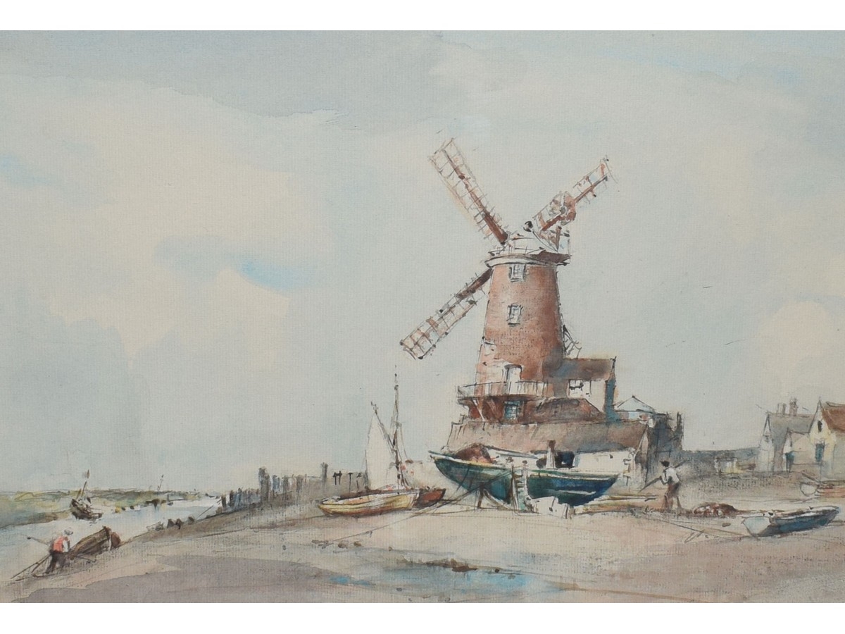 Arthur Edward Davies | 'Cley Mill' | MutualArt