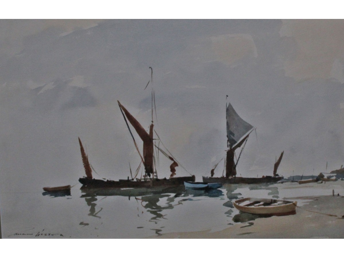 Edward Wesson | Thames Barges | MutualArt