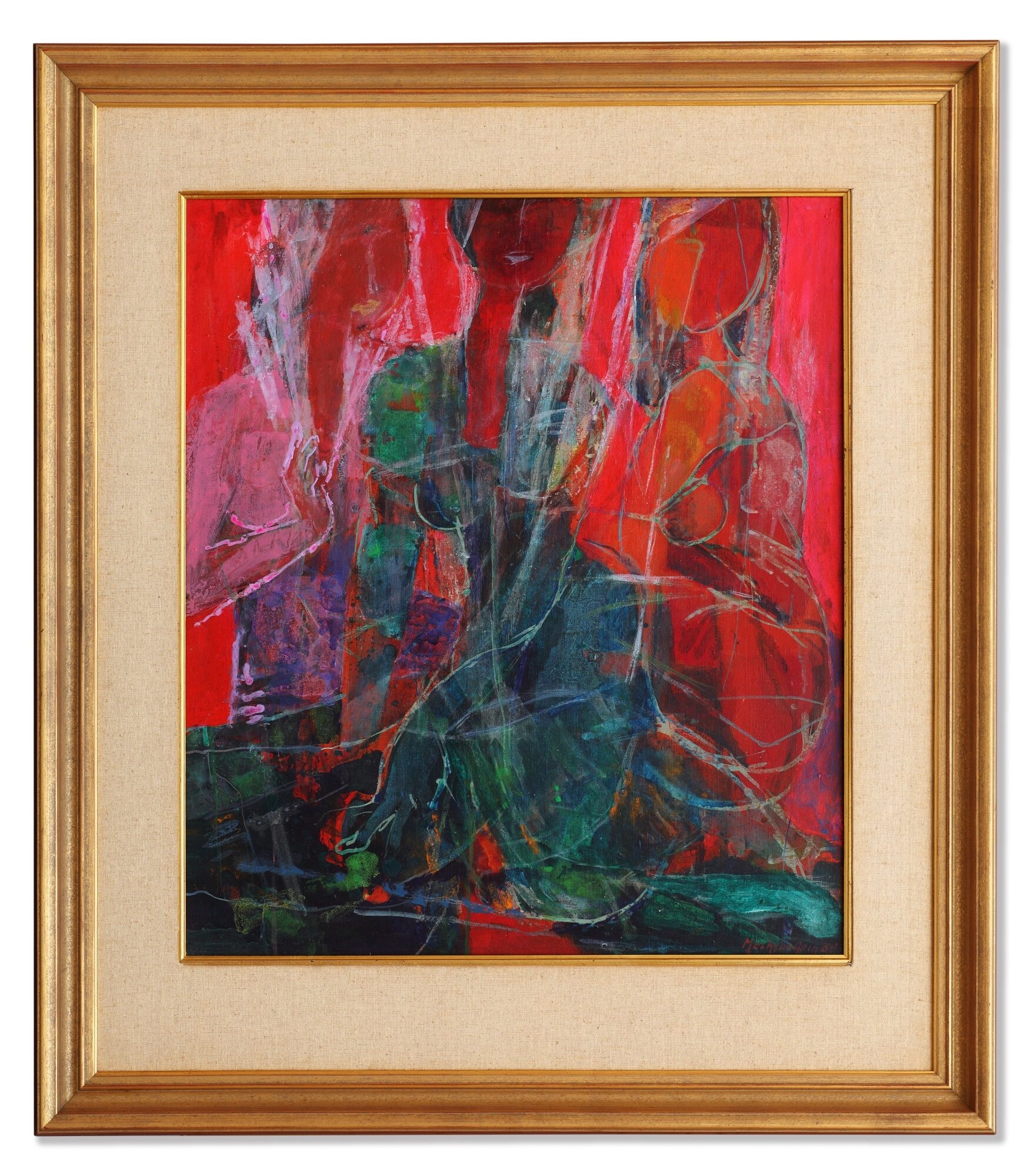 Mochtar Apin | TIGA FIGUR WANITA (THREE FEMALE FIGURES) (68) | MutualArt