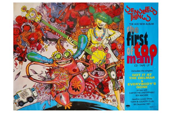Jamie Hewlett | 'Senseless Things Poster' (1991) | MutualArt