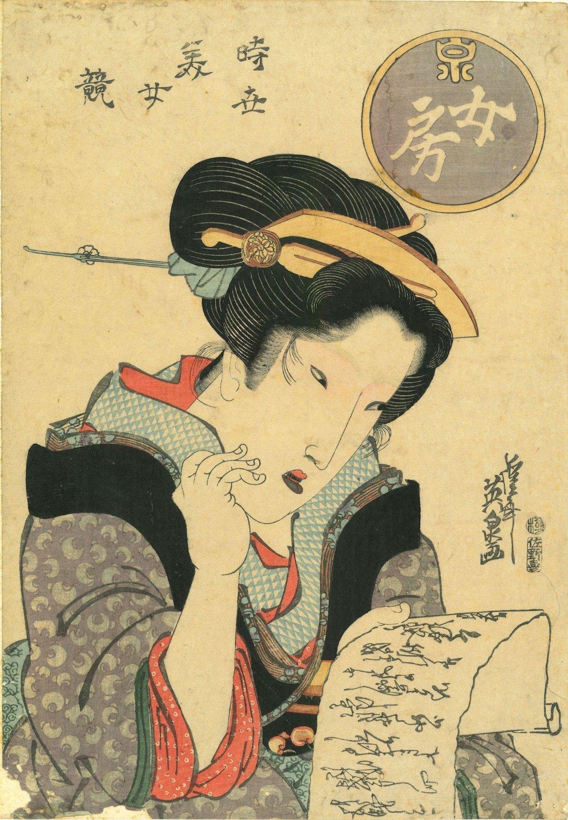 Keisai Eisen | Tosei Bijo kagami (1824) | MutualArt