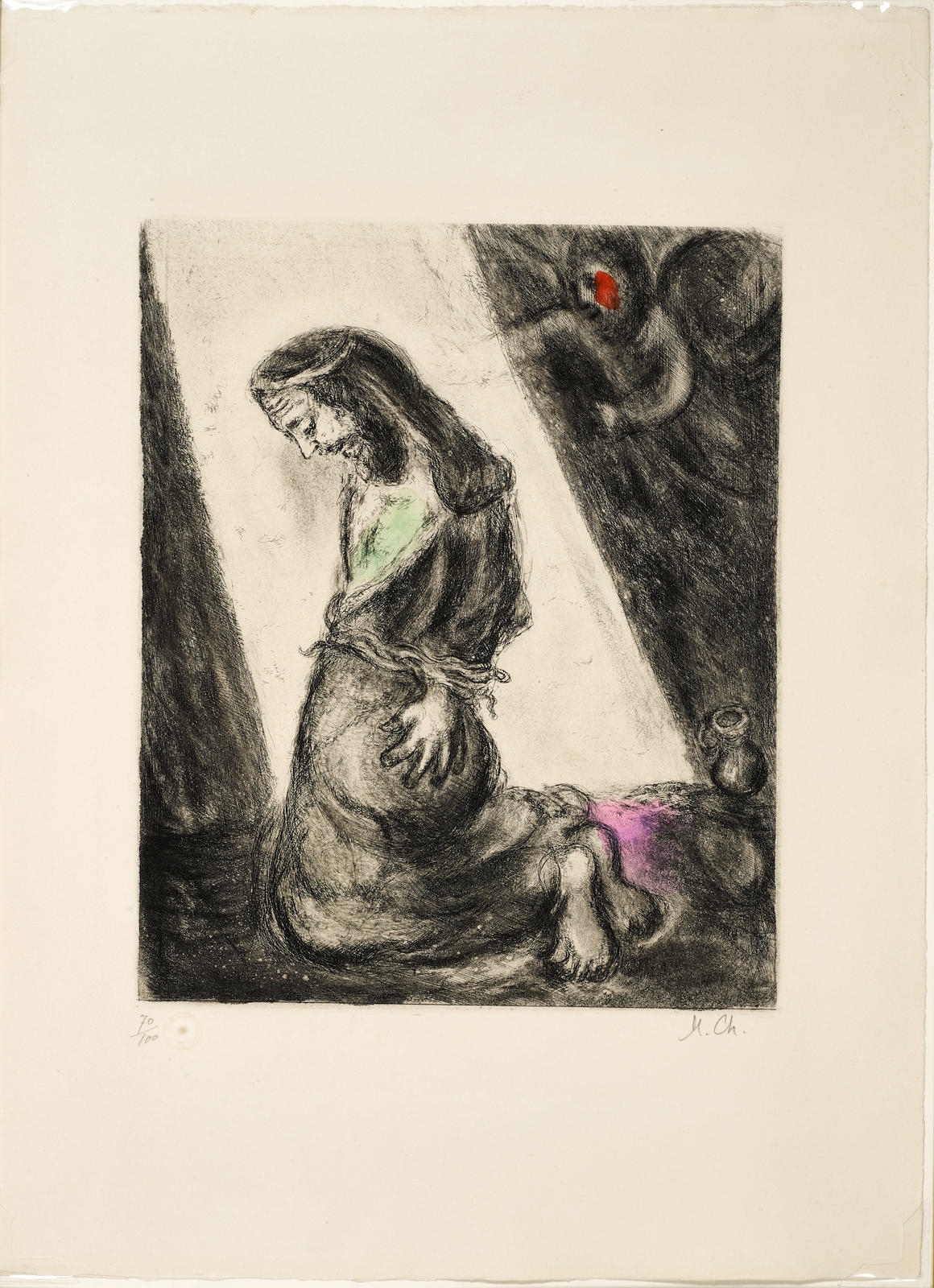 Marc Chagall | Jeremiah in the Pit | MutualArt