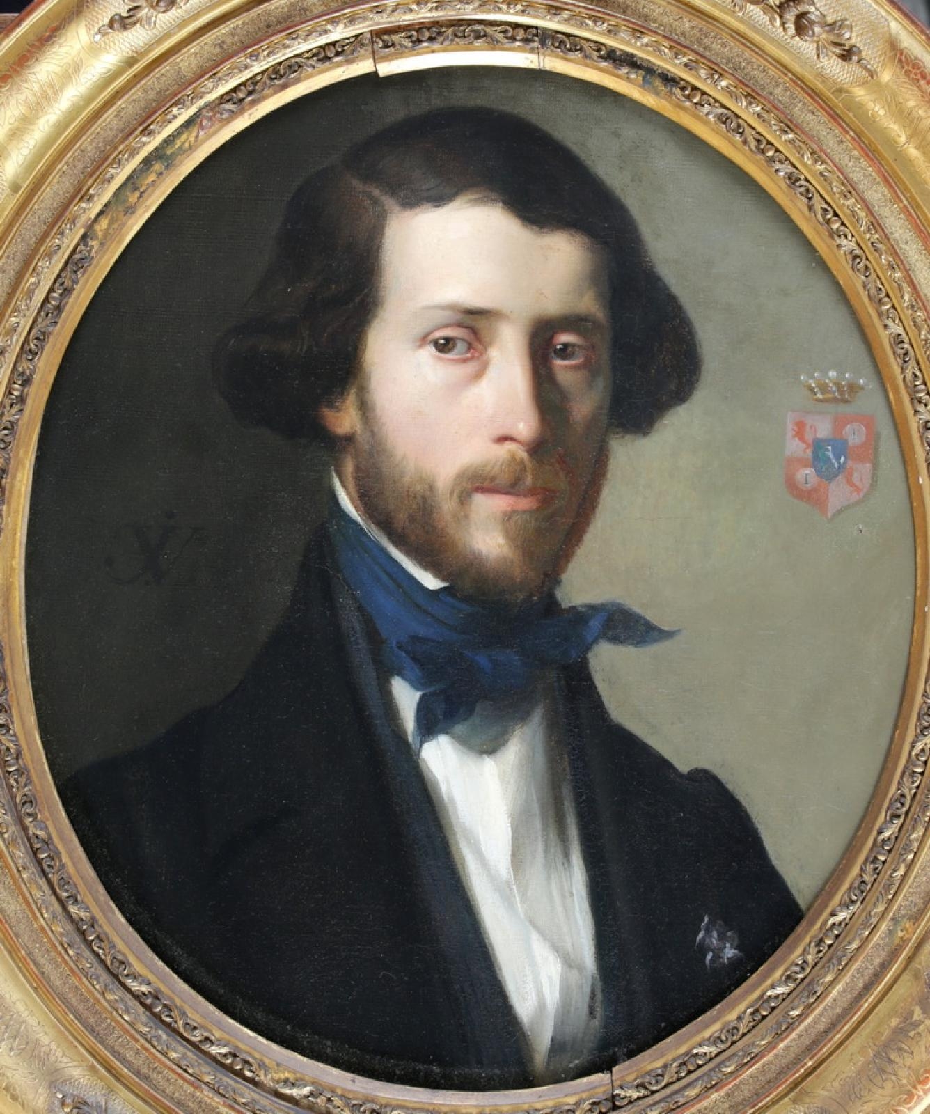 French School, 19th Century | Portrait de jeune homme en buste en ...