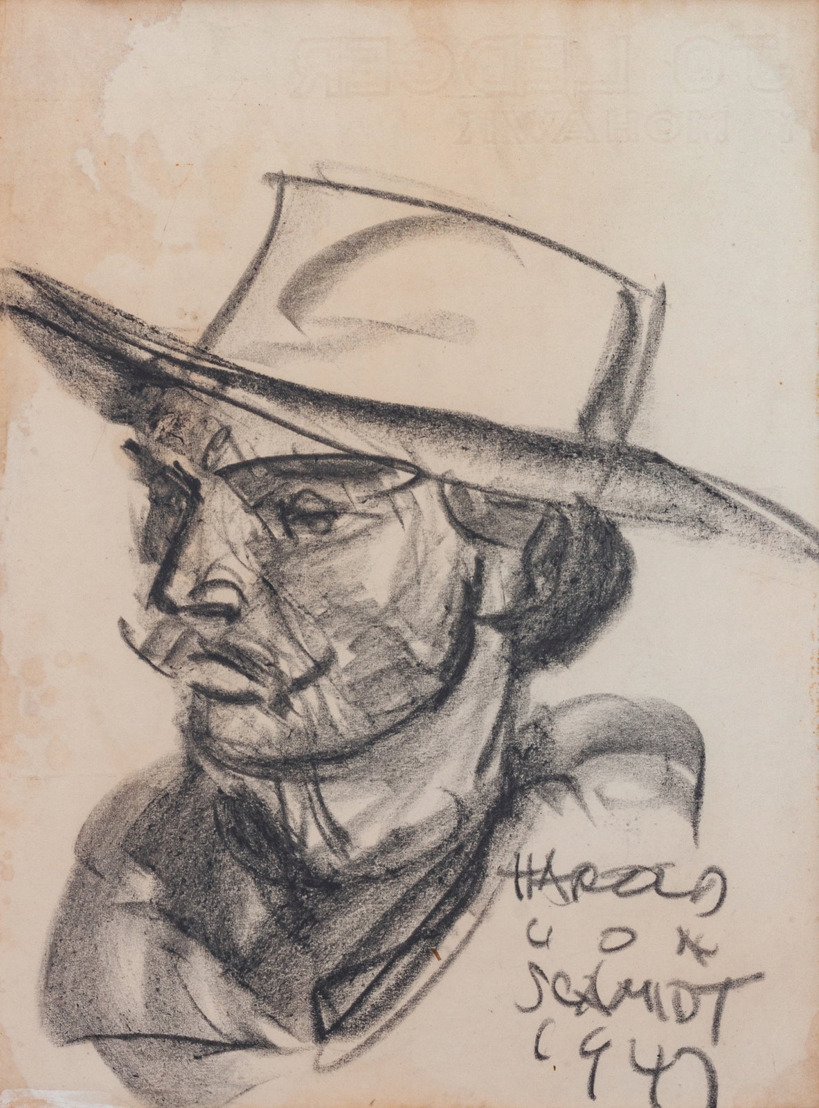 Harold von Schmidt | Cowboy Sketch, 1947 | MutualArt