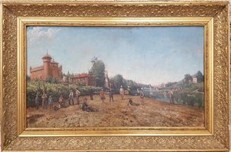 Giulio Romano Vercelli | Cortile rustico | MutualArt