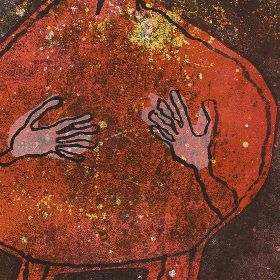 Jean Dubuffet | Personnage au costume rouge (1961) | MutualArt