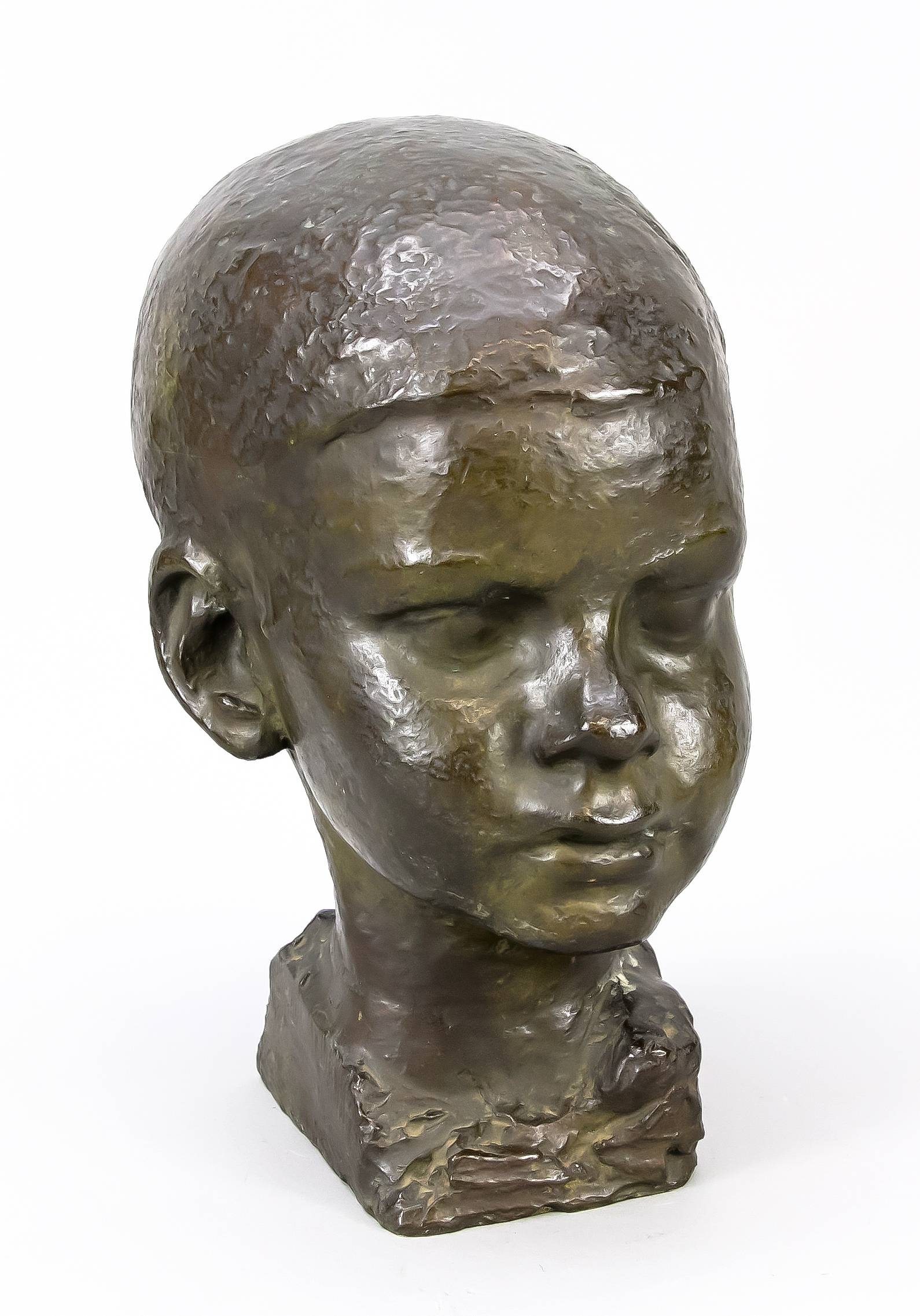 Oscar Nemon | bust of a boy | MutualArt