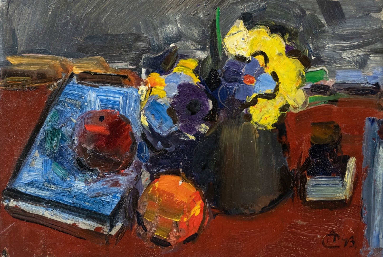 Alexandru Ciucurencu | Still Life with Flowers (1943) | MutualArt