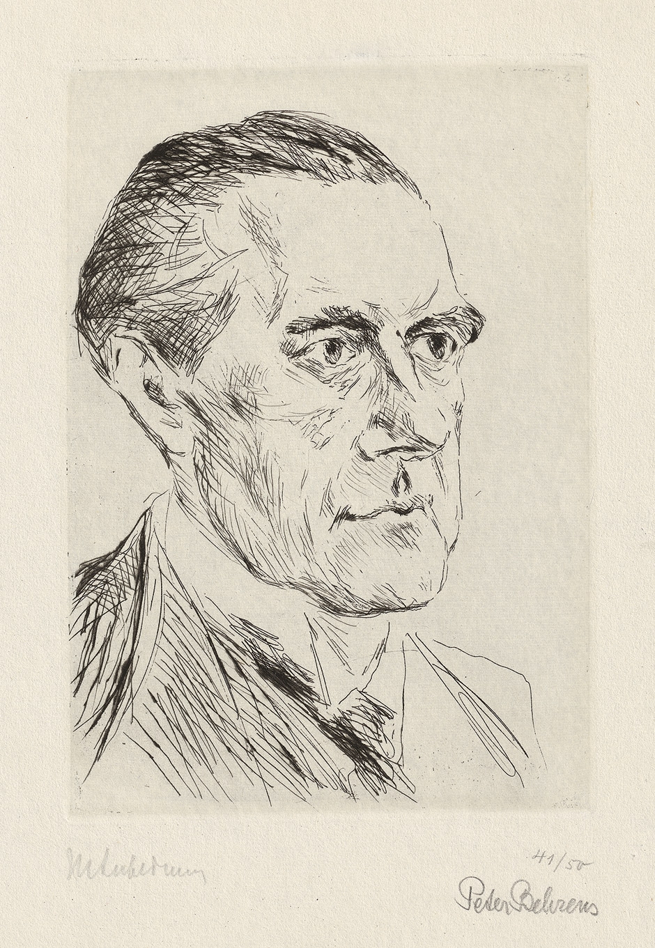 Max Liebermann | Portrait Peter Behrens (1923) | MutualArt