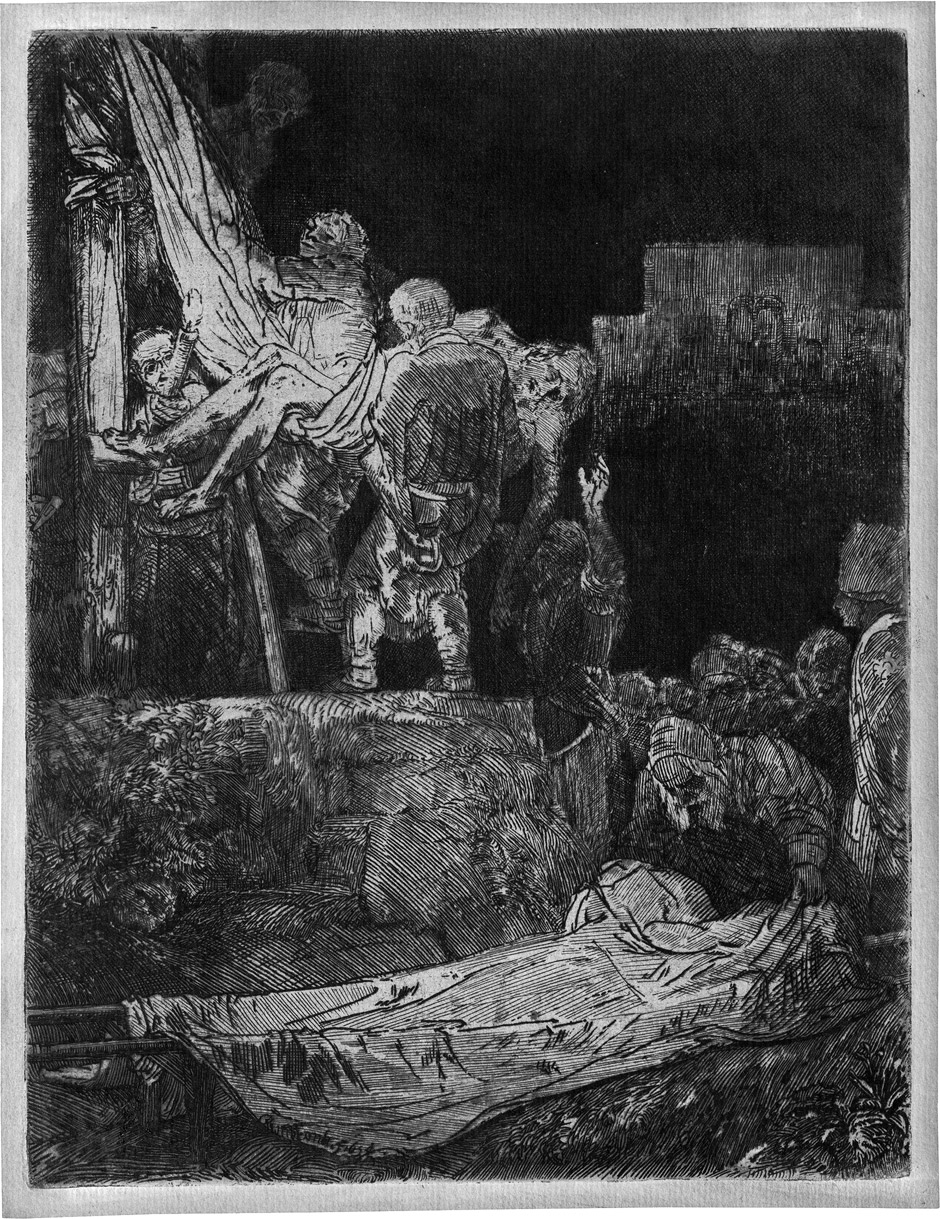 Rembrandt van Rijn | Die Kreuzabnahme bei Fackelschein (1654) | MutualArt