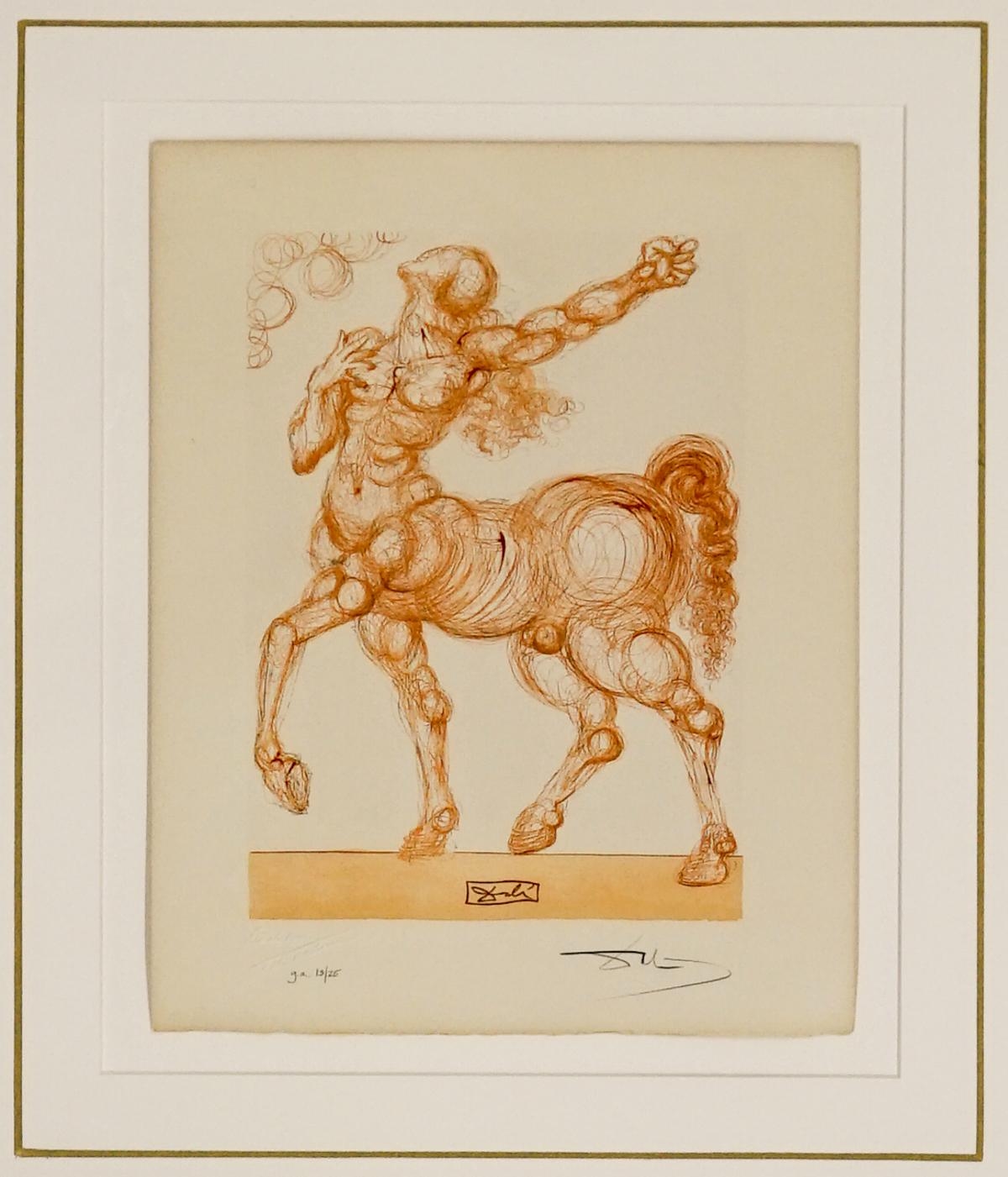 Salvador Dalí | Centaur, Inferno #25, Divine Comedy | MutualArt