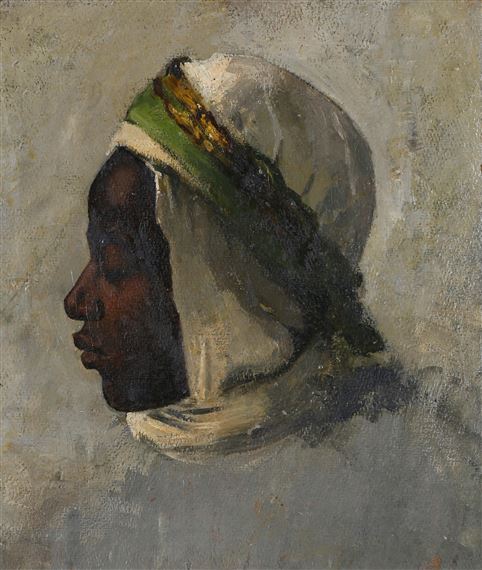 Francis Brooks Chadwick | Portrait de Maure de profil | MutualArt