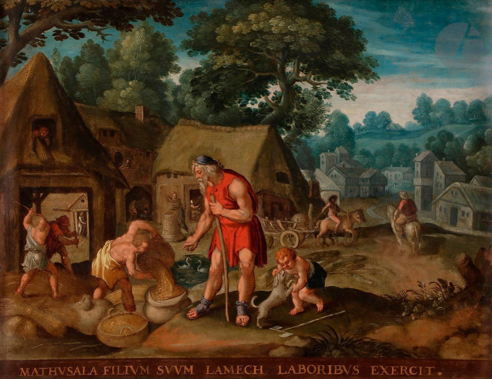 Flemish School 17th Century | Mathusalem et ses enfants (Circa 1630 ...