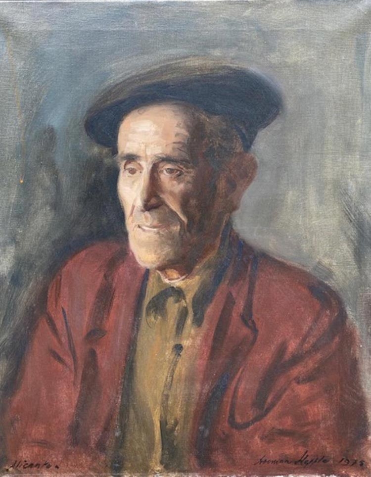 Norman Hepple | Portrait de vieil homme (1975) | MutualArt