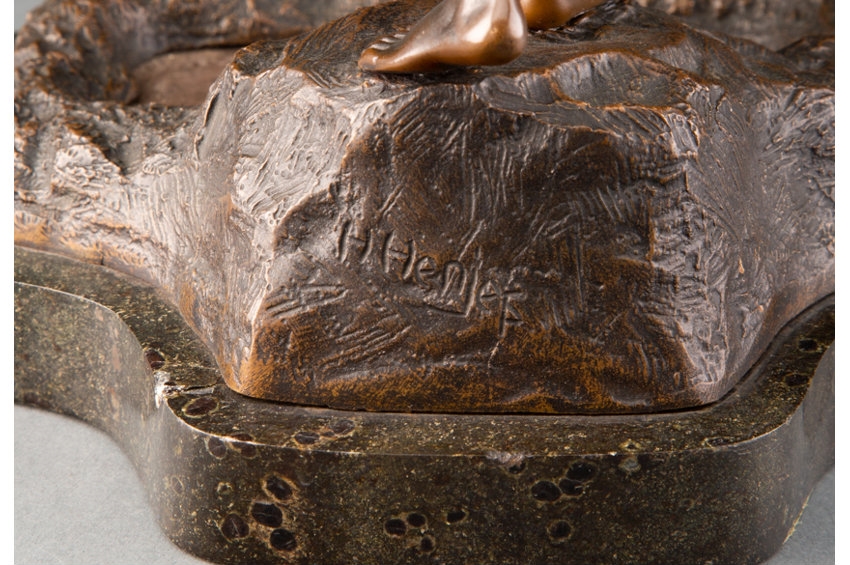 H. Henjes | Female Nude with Two Buckets (Circa 1880) | MutualArt